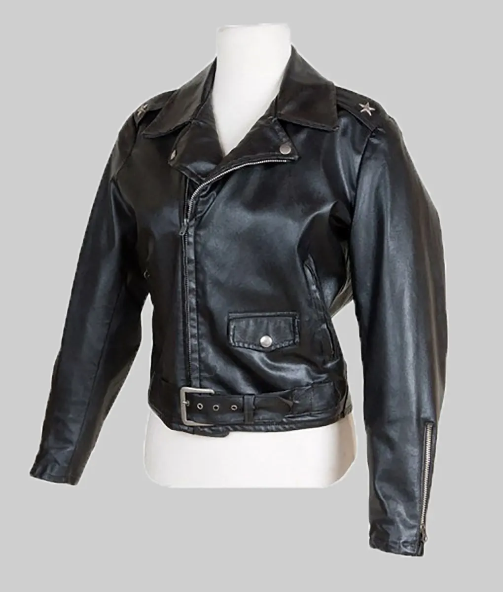 Grease Sandy Jacket | Olivia Newton-John Leather Jacket with Free Shipping
