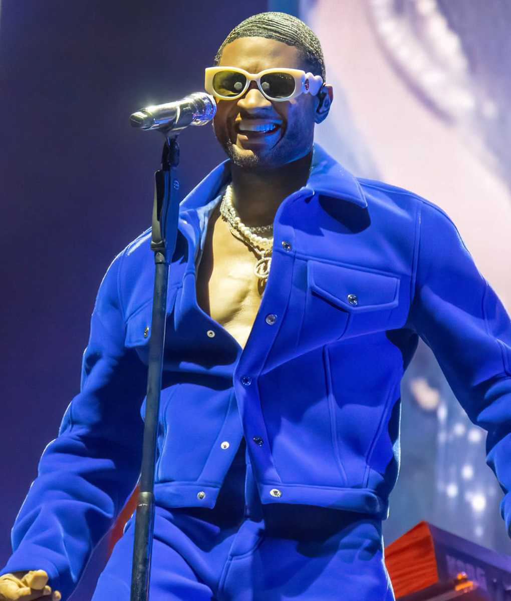 Dreamville Festival Usher Raymond Jacket | Usher Raymond Singer Blue Jacket