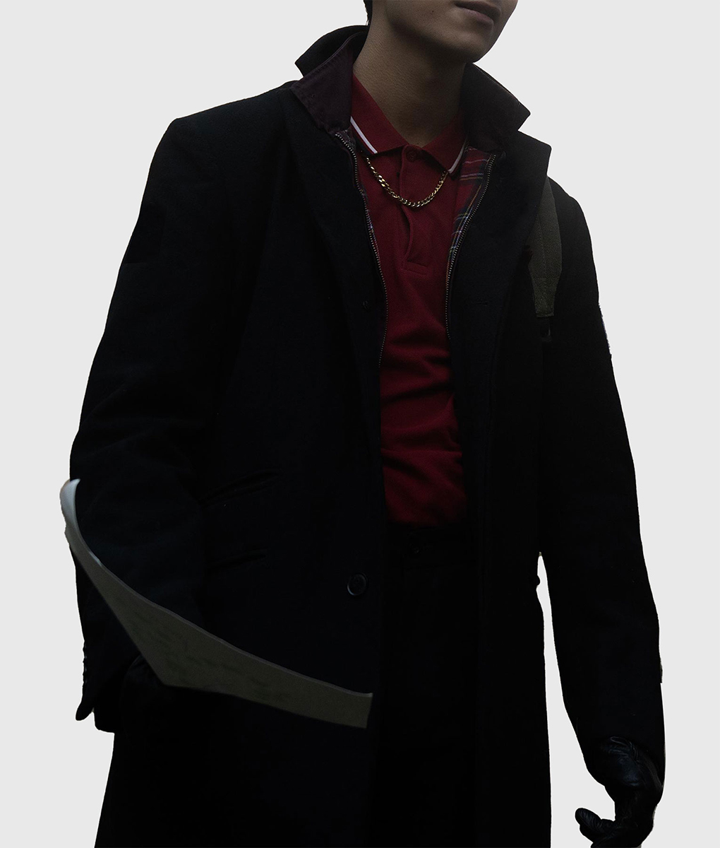 Dead Boy Detectives Charles Rowland (Jayden Revri) Black Woolen Coat