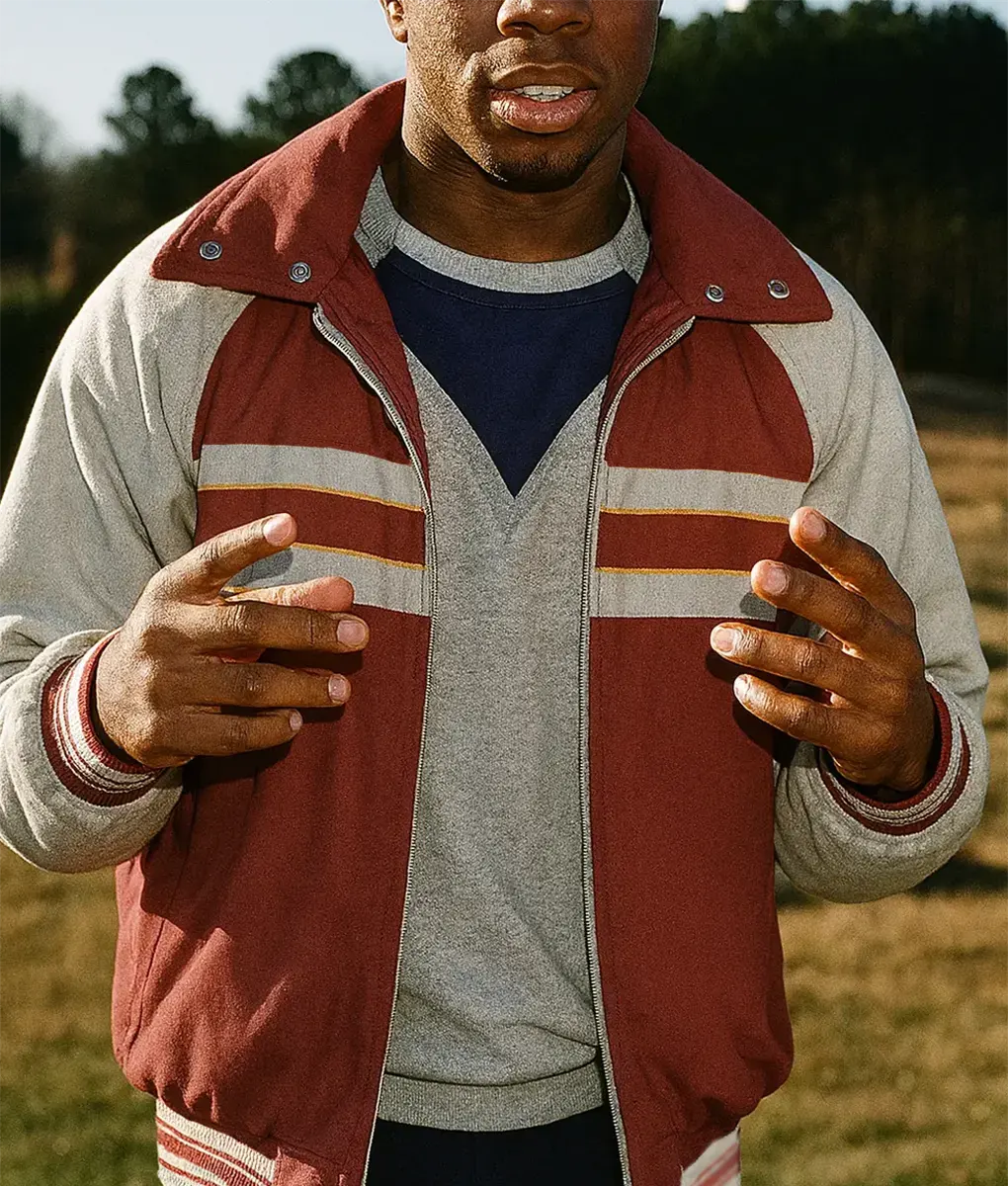 Stranger Things Lucas Sinclair Bomber Jacket | Lucacci Leather